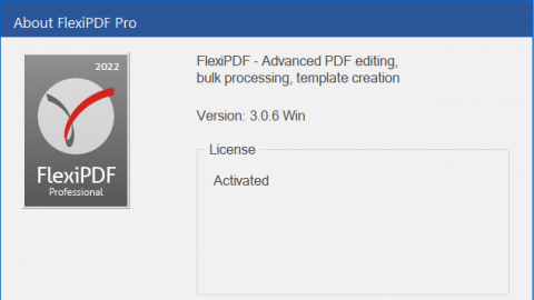 FlexiPDF 2022 revision 3.0.6 has been released - Alternative2Office