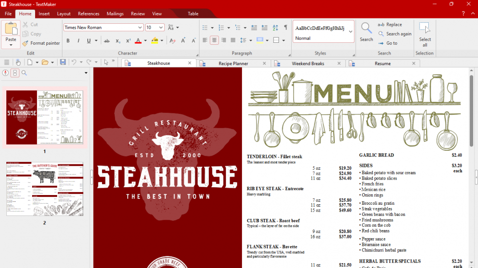 TextMaker from SoftMaker Office 2024, download free trial