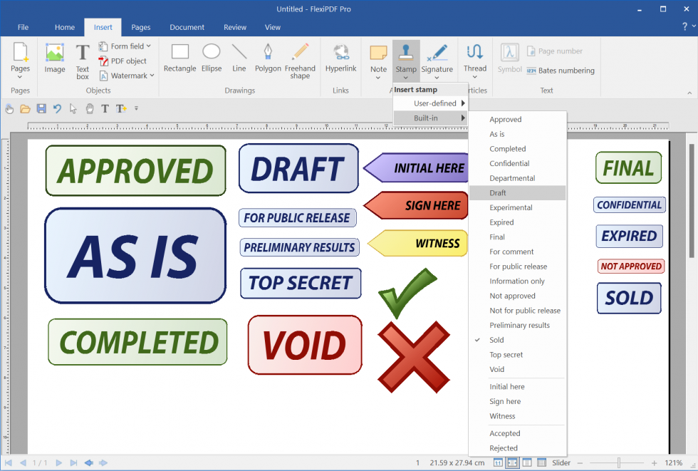 How to add stamps with notes into PDF file with FlexiPDF ...